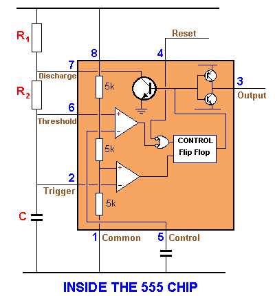 555 Timer Oscillator/Led Flasher - Micro Digital