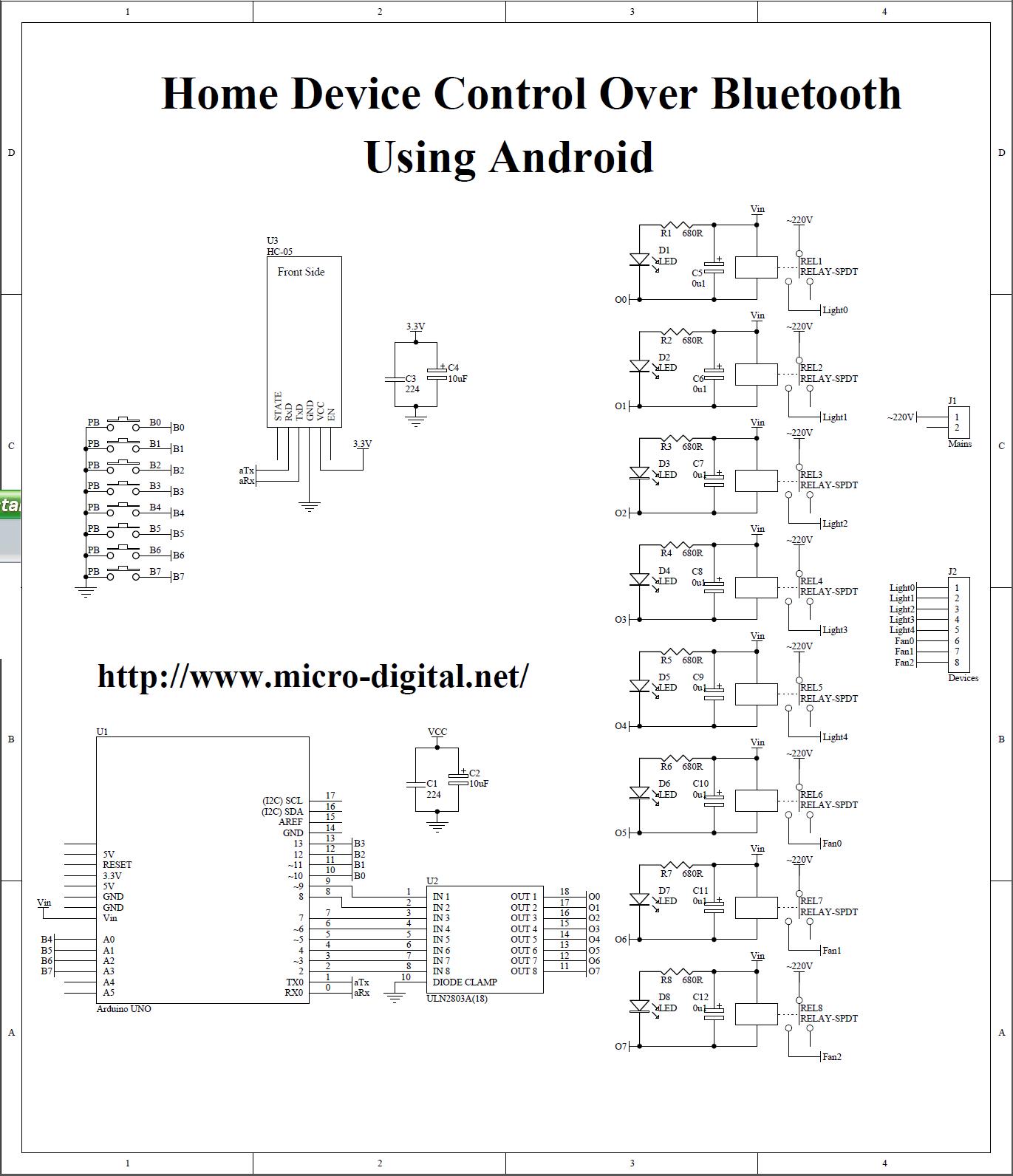 Home Device Control Over Bluetooth Using Android | Micro Digital